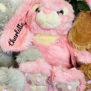 PERSONALISED BUNNY Teddy Soft Toy New Baby Gift Christmas - Etsy