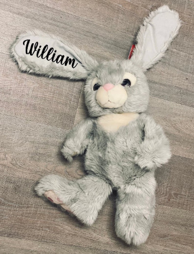 PERSONALISED BUNNY Teddy Soft Toy New Baby Gift Christmas - Etsy