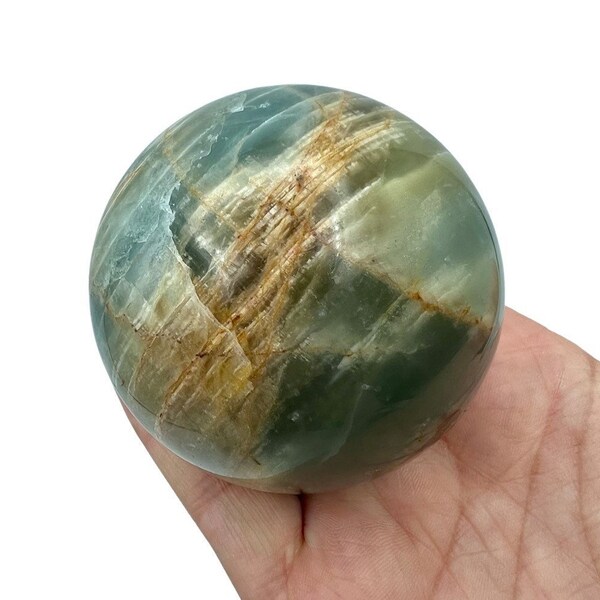 Green Banded Onyx Sphere - Etsy