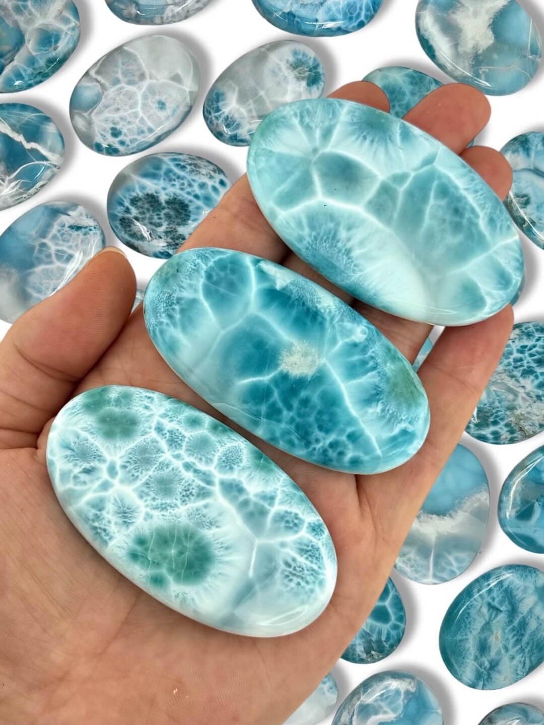 AAA Larimar, AAA Larimar Palm Stone , Dominican Republic Larimar ...