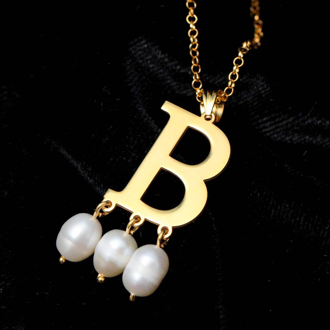 Anne Boleyn Necklace Sterling Silver, Gold Filled Initial Necklace ...