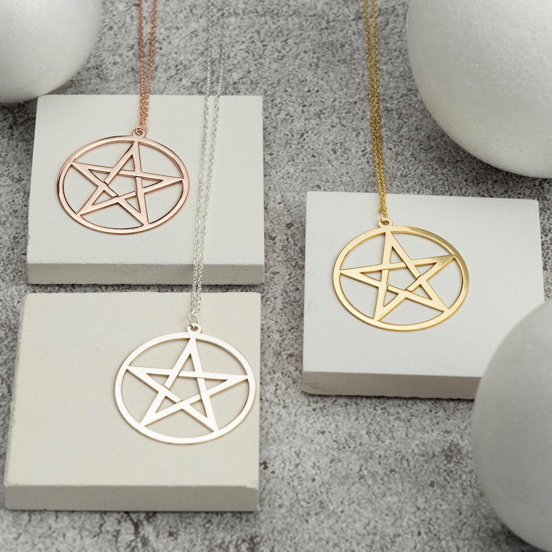 Pentagram Necklaces for Women - Etsy
