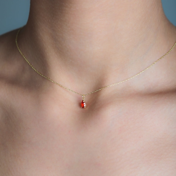 Red Necklace - Etsy