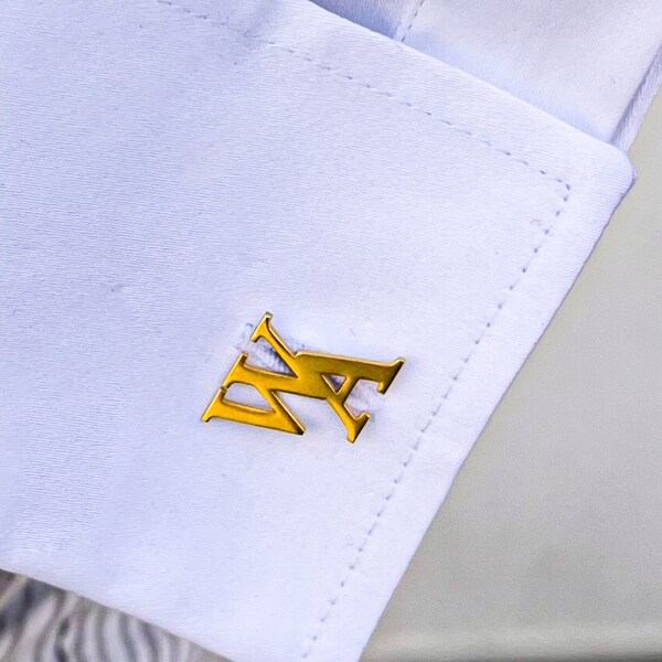 Initial Cufflinks - Etsy