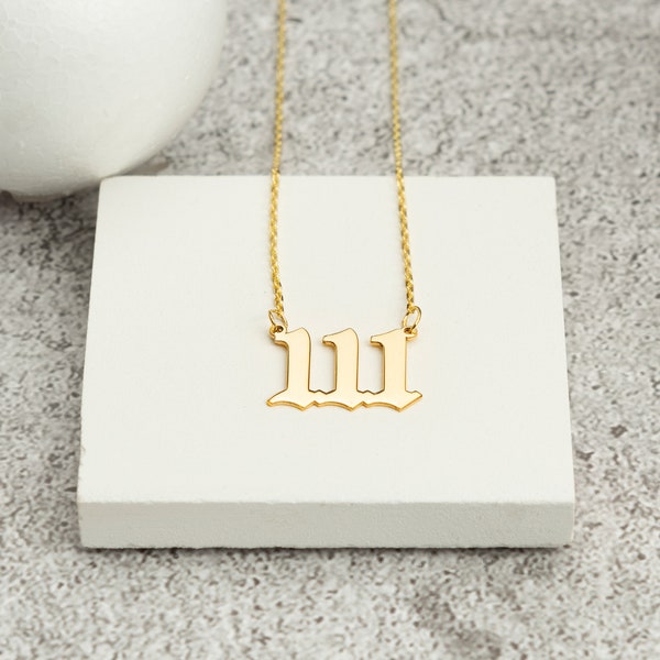 Angel Number Silver Pendant - Etsy