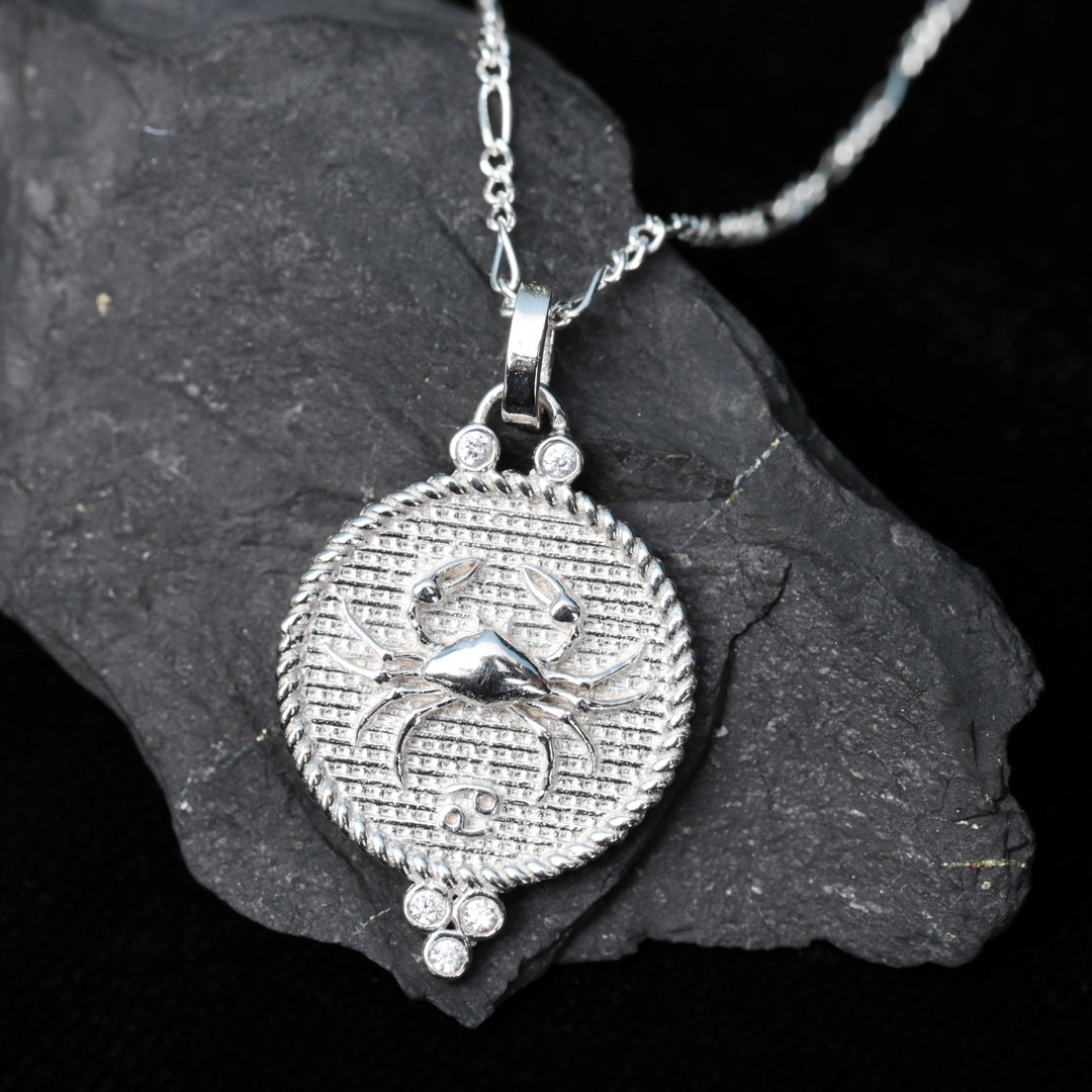 Cancer Zodiac Sign Necklace Personalized Astrology Necklace Cancer ...