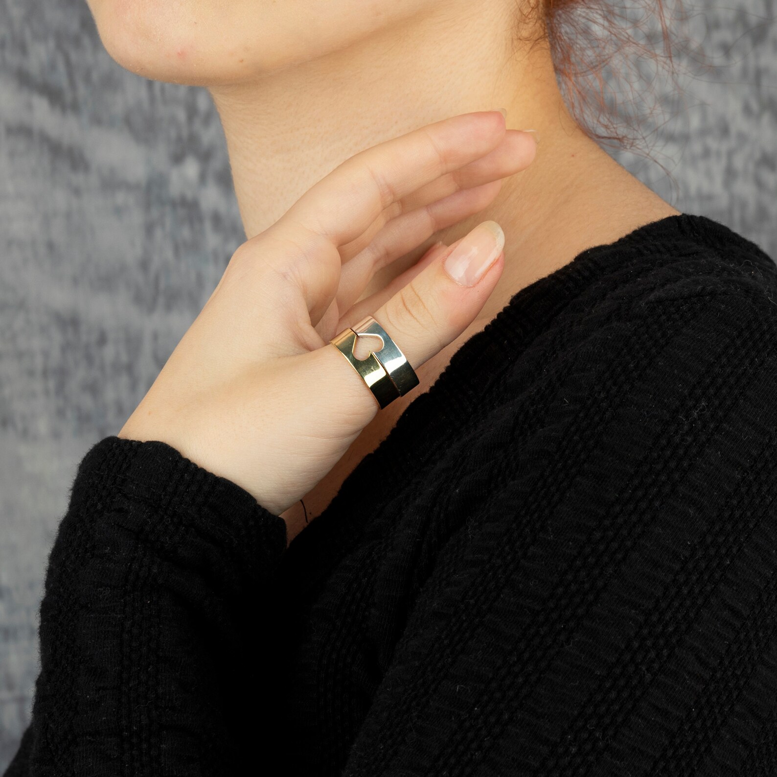 Couple Matching Rings Engraved Matching Couple Valentines - Etsy