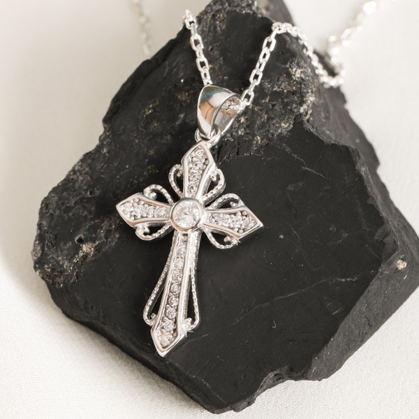 Antique Art Deco Cross - Etsy