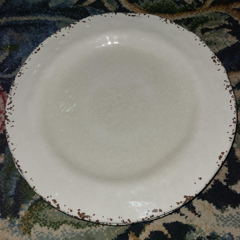 Vintage Crackle Plate - Etsy