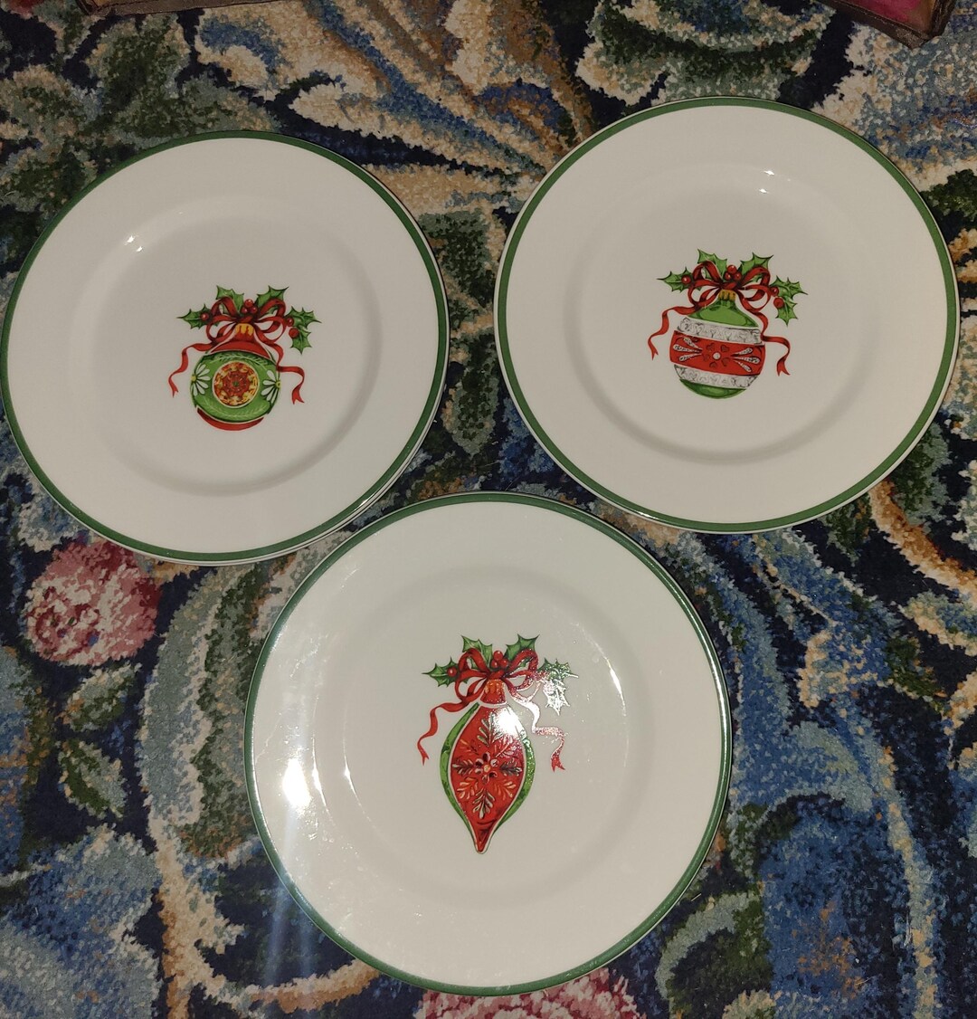 Set of 6 Christopher Radko Holiday Celebration Traditions Ornaments ...