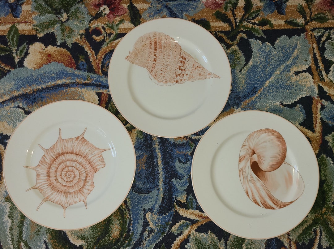 Set of 3 Fitz & Floyd Coquille Pink Shell Dinner Plates 10.25" - Etsy