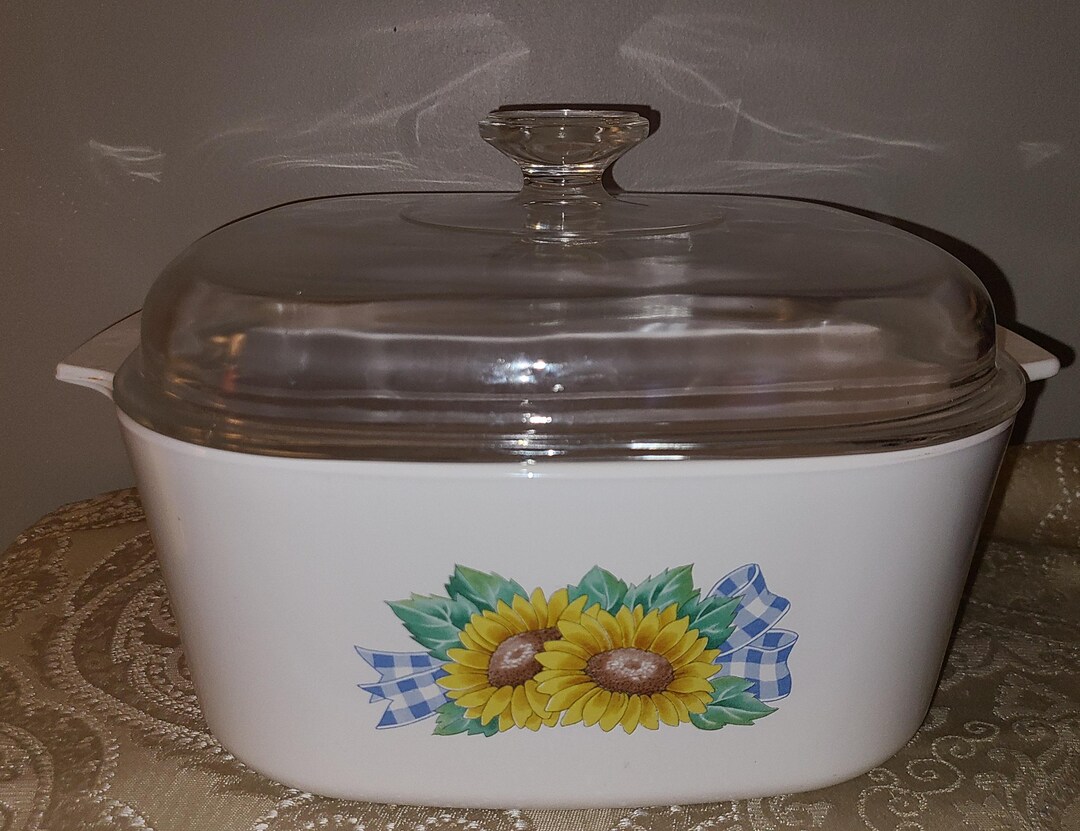 Corning Ware Sunsations Sunflower A-5-B Casserole 5 Liter With Matching Lid - Etsy