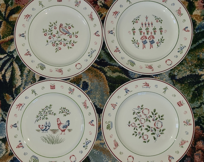 Susan Winget 12 Days of Christmas Decorative Mini Plates - Etsy