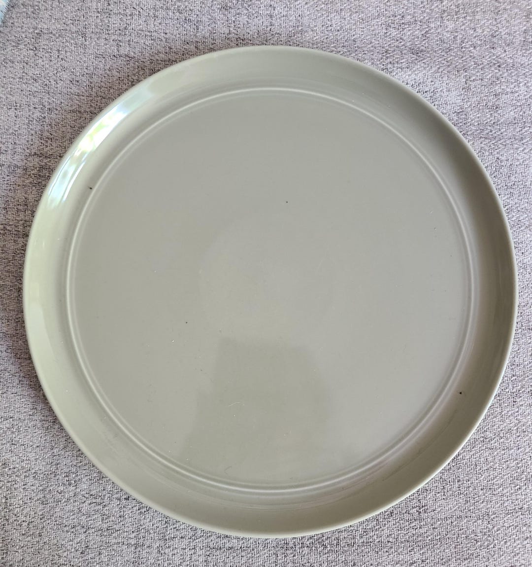 Set of 4 Crate and Barrel Aaron Probyn BEIGE Taupe Dinner Plates 10 1/2 ...
