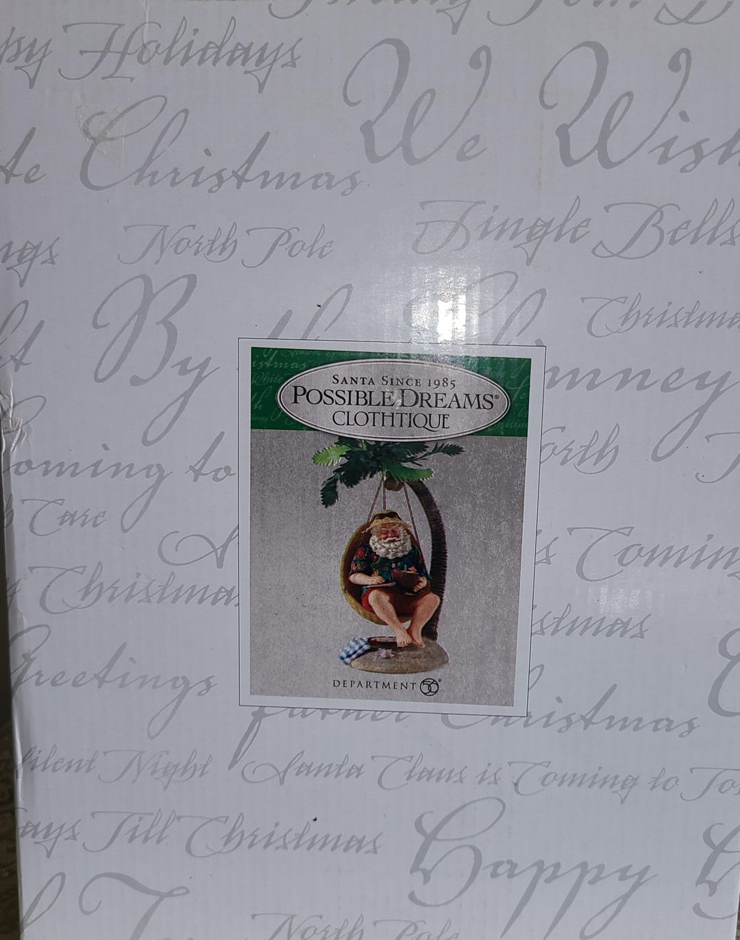 DEPT 56 Possible Dreams Santa Hanging Out With Swinging Motion in Box ...