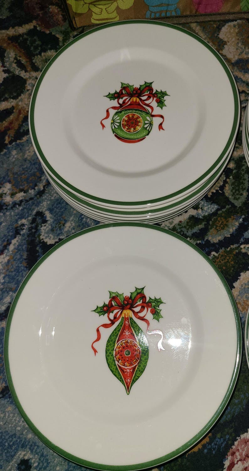 Set of 4 Christopher Radko Holiday Celebration Traditions Ornaments ...