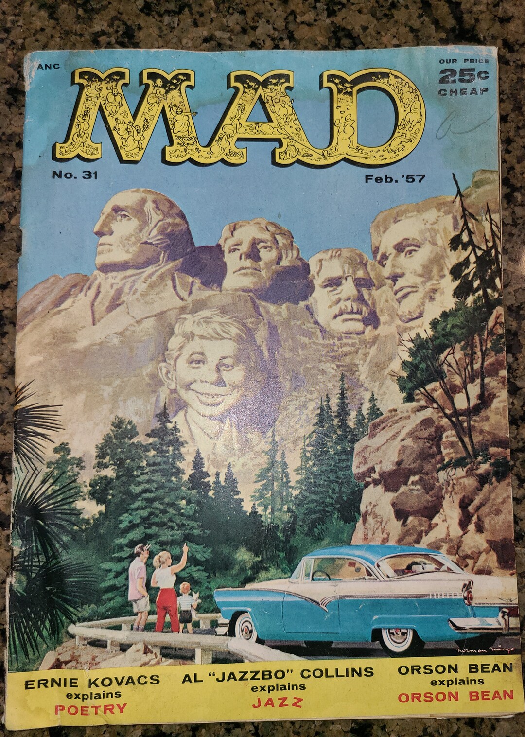 Mad Magazine #31 Feb 1957 Ernie Kovacs Orson Bean Al Collins Jack Davis ...