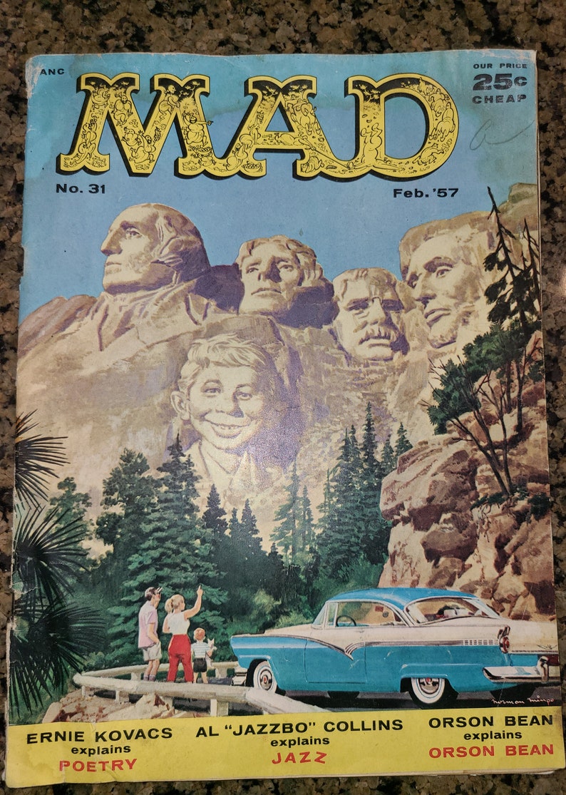 Mad Magazine #31 Feb 1957 Ernie Kovacs Orson Bean Al Collins Jack Davis ...
