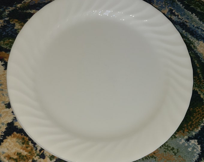 Set of 4 Corelle ENHANCEMENTS White Swirl DINNER PLATES 10 1/4" - Etsy