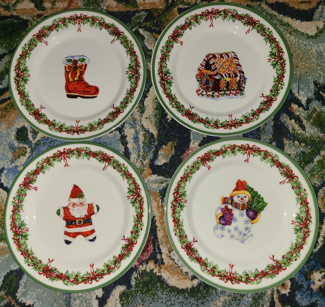 Set of 4 Christopher Radko Holiday Celebration Traditions Christmas 6 ...