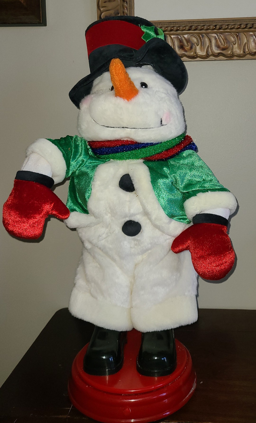 Gemmy Animated Dancing Singing Snowman "shake Your Groove Thing" - Etsy