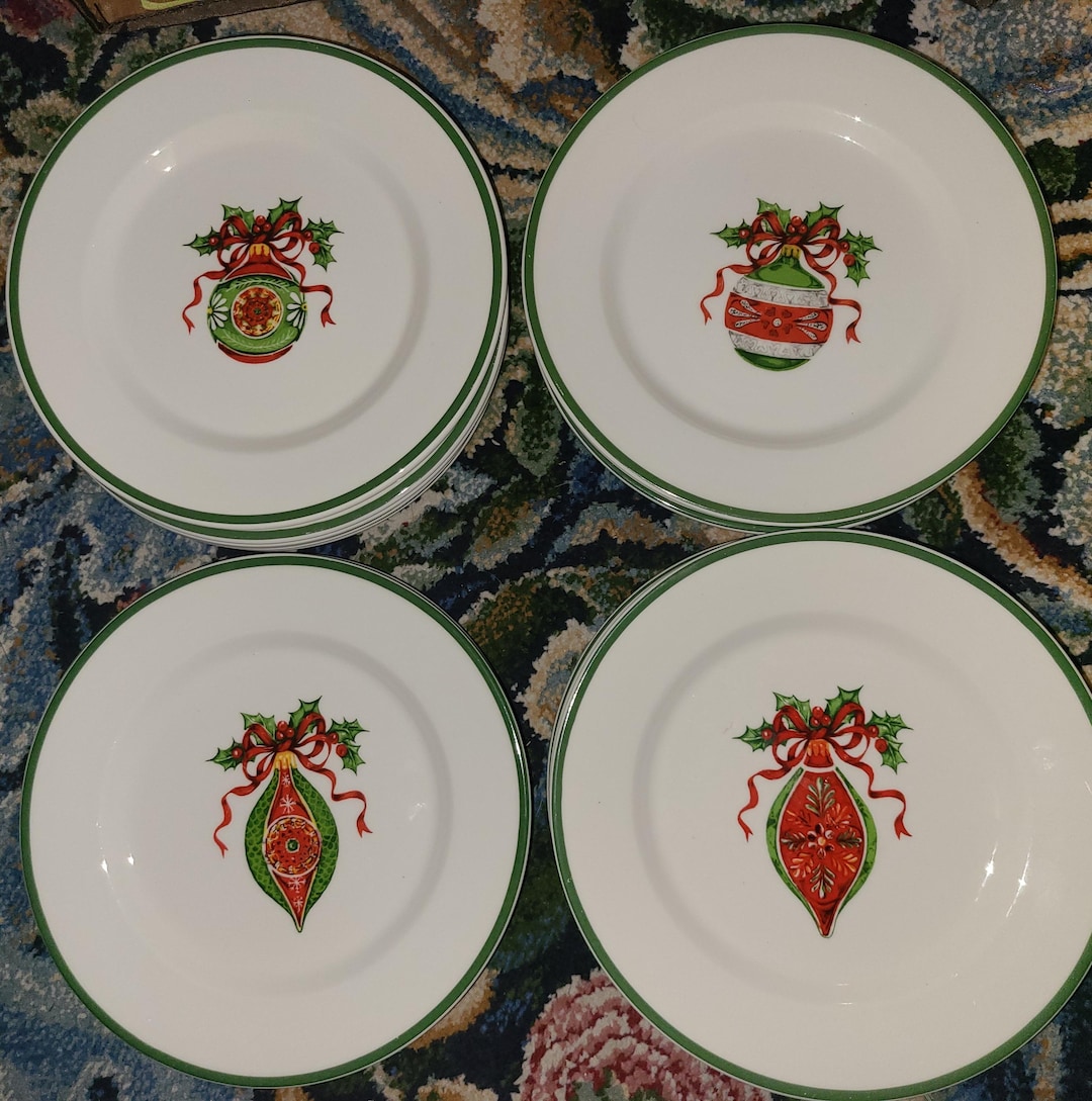 Set of 4 Christopher Radko Holiday Celebration Traditions Ornaments ...