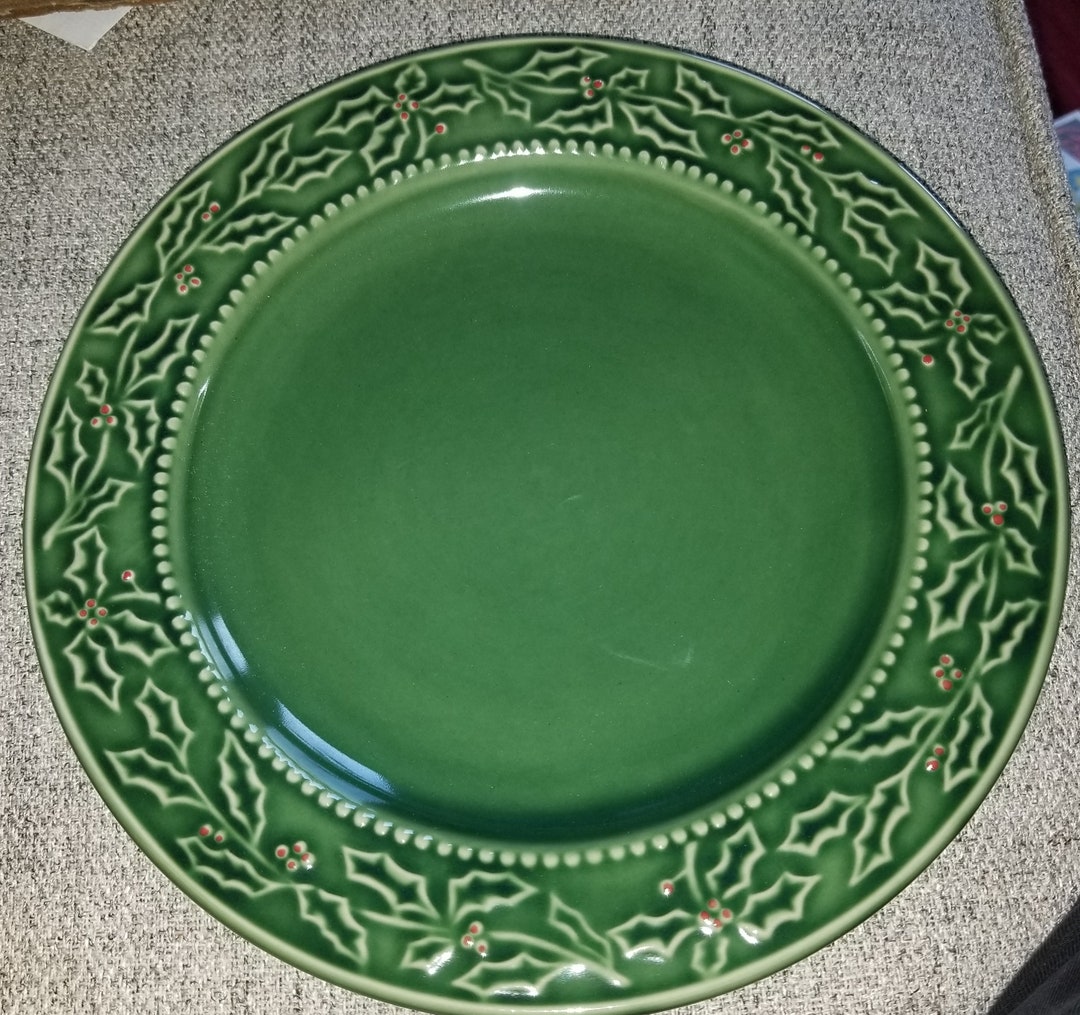 Set of 4 Hampton at Home CHRISTMAS BERRIES Green Salad Plates 8.5” - Etsy