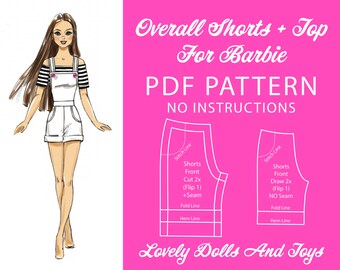 Barbie Shorts Pattern - Etsy