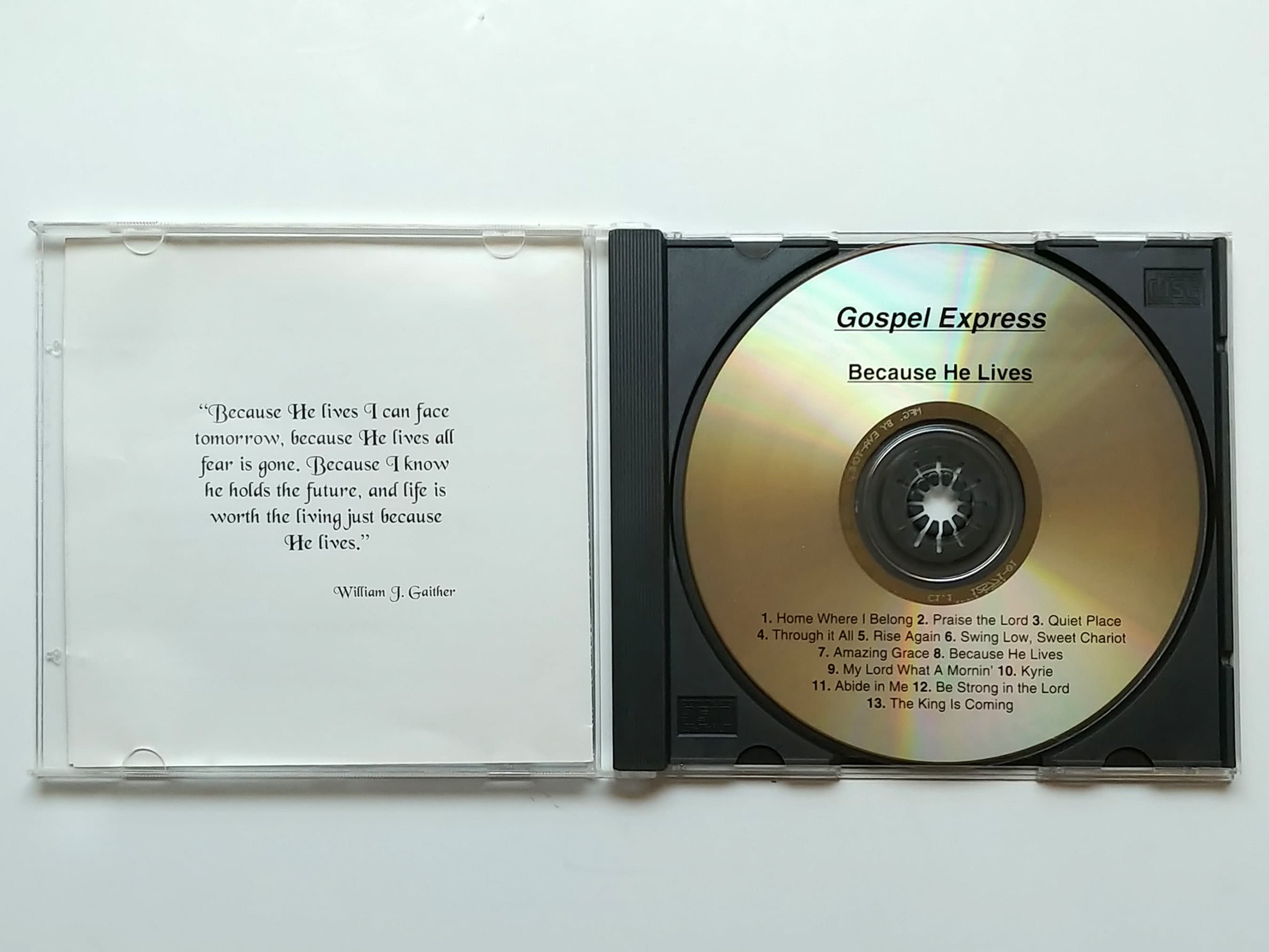 Gospel Express, Because He Lives, CD - Etsy