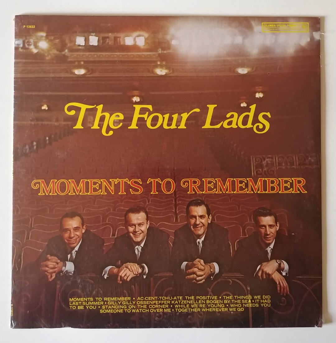 The Four Lads Moments to Remember Sealed LP Record - Etsy