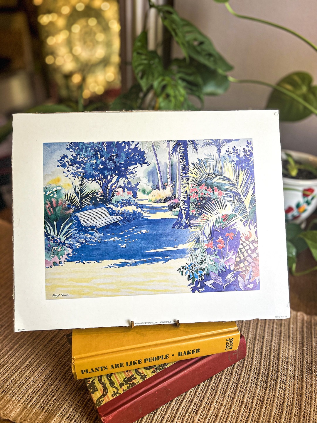 Vintage Hazel Soan Lithograph - Etsy