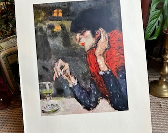 Pablo Picasso - the Absinthe Drinker (1901) - 17" X 22" Fine Art Print ...