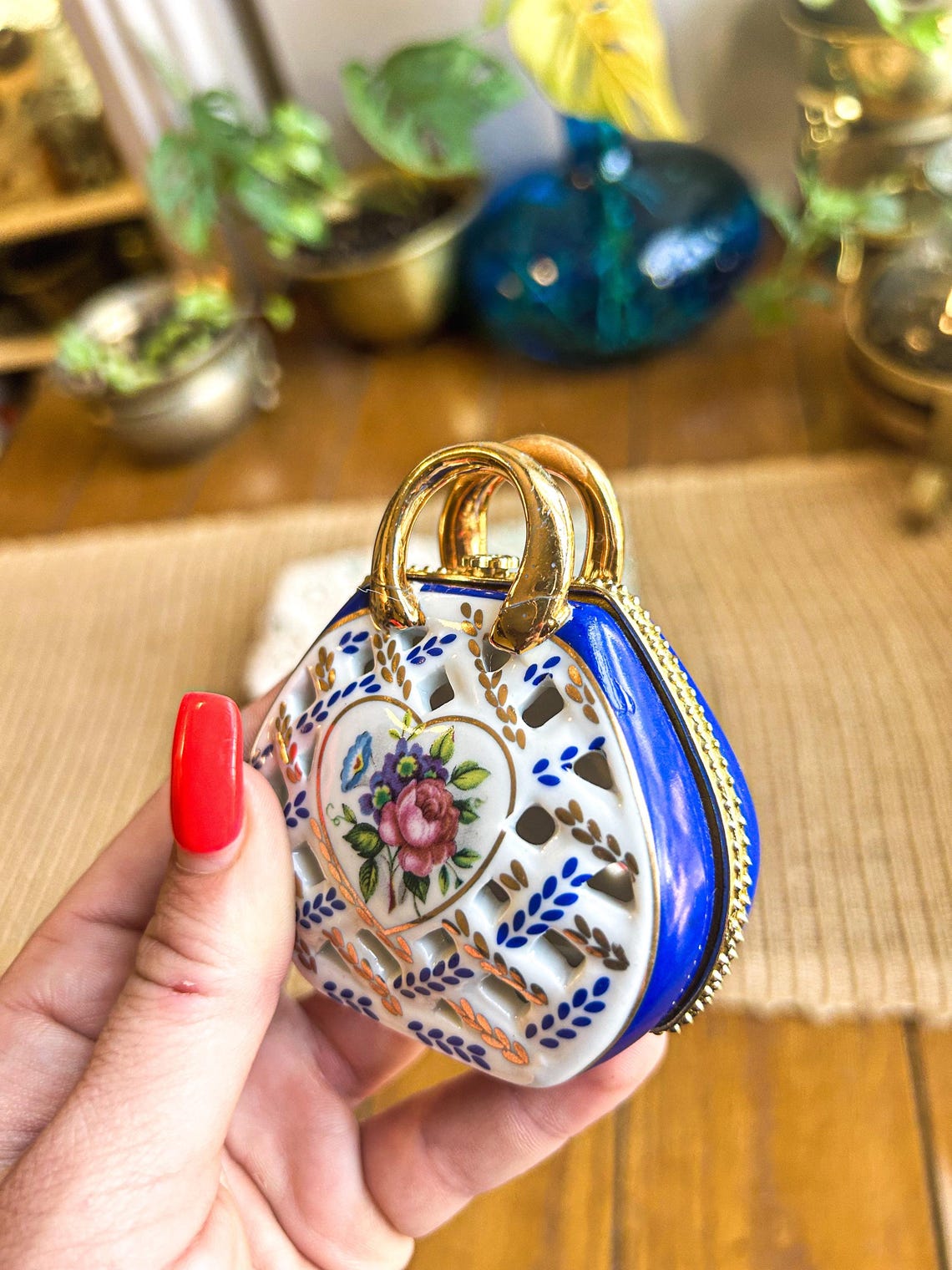 Vintage Porcelain Purse - Etsy