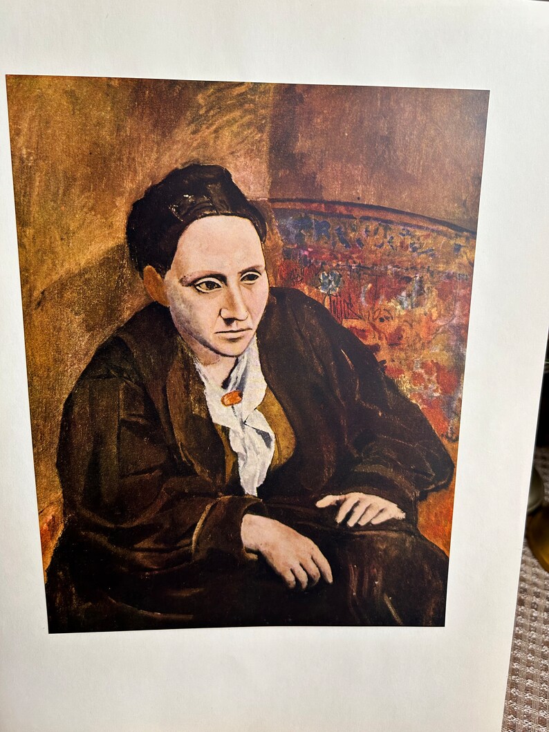 Picasso Print From Blue Period of Gertrude Stein - Etsy