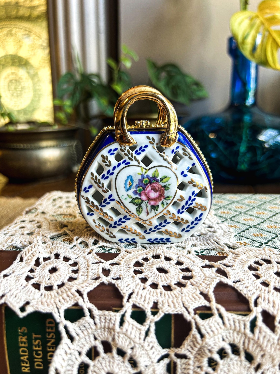 Vintage Porcelain Purse - Etsy
