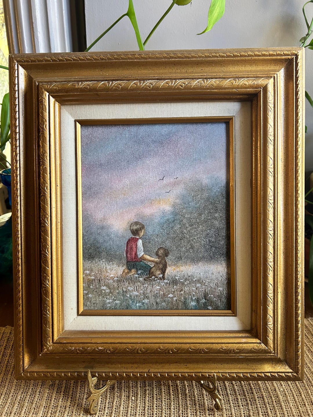 Framed and Signed Susan Peot Painting - Etsy
