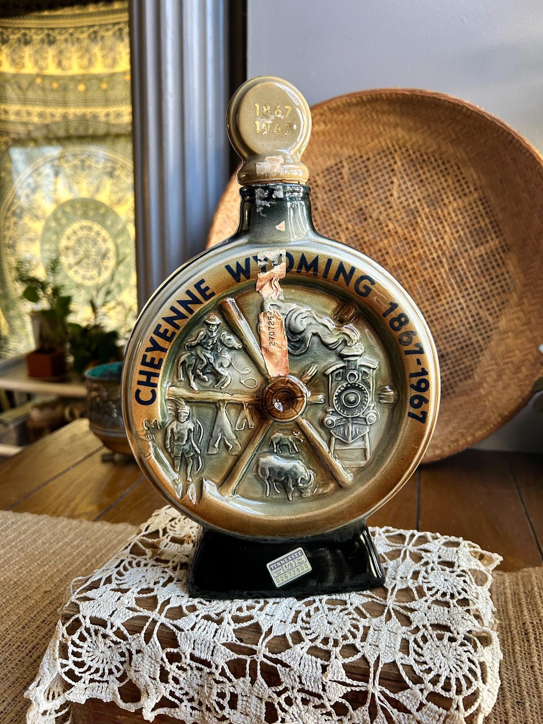 Vintage 1967 Cheyenne Centennial 1867-1967 Jim Beam Decanter - Etsy