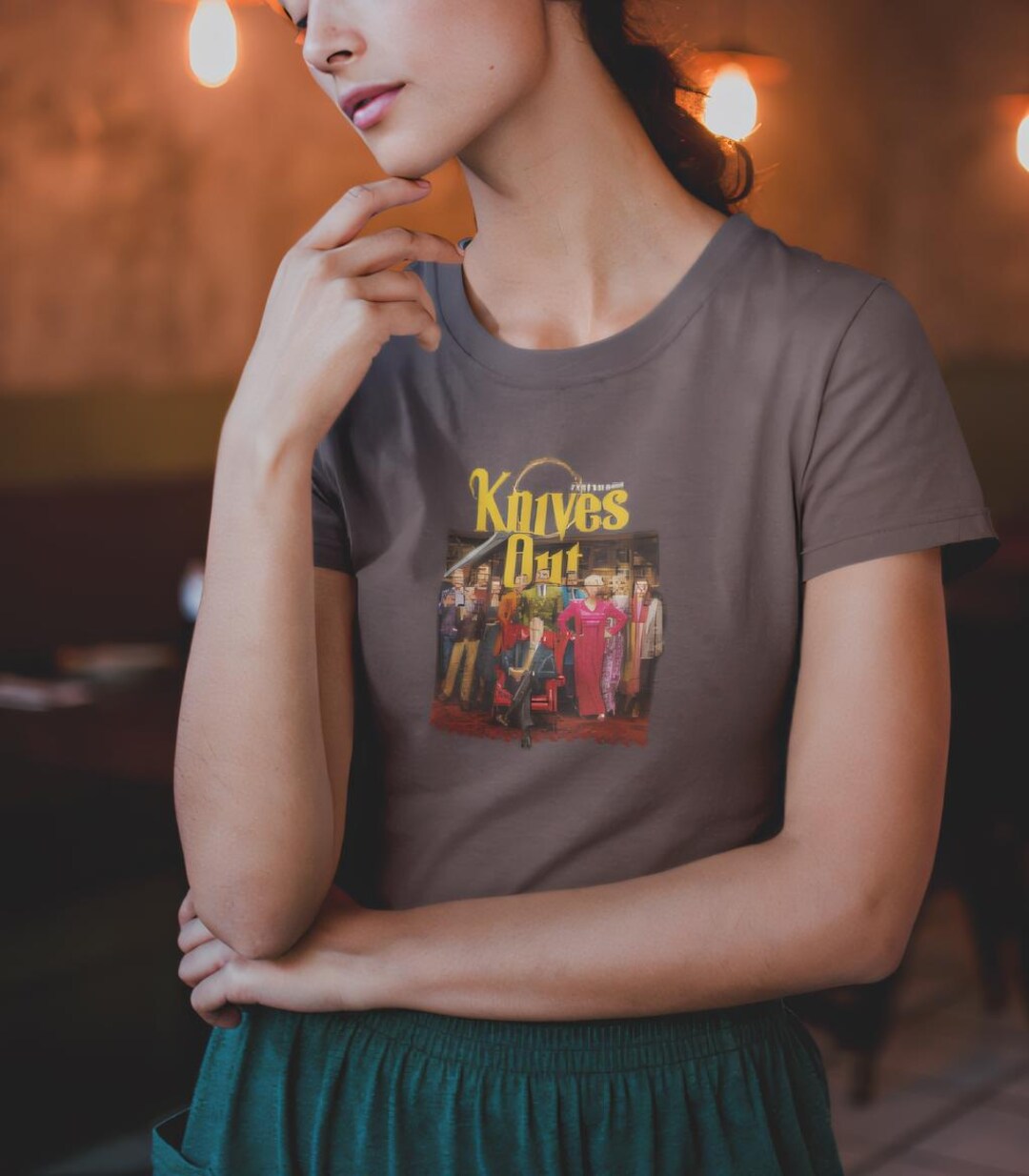 Knives Out Daniel Craig Ana De Armas Mystery Movie Merch Classic Unisex ...