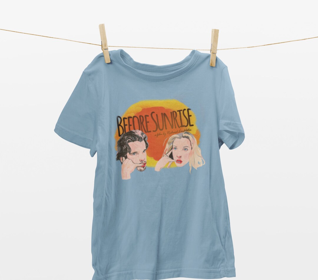 Before Sunrise Movie T-shirt: Ethan Hawke & Julie Delpy Fan Merch - Etsy
