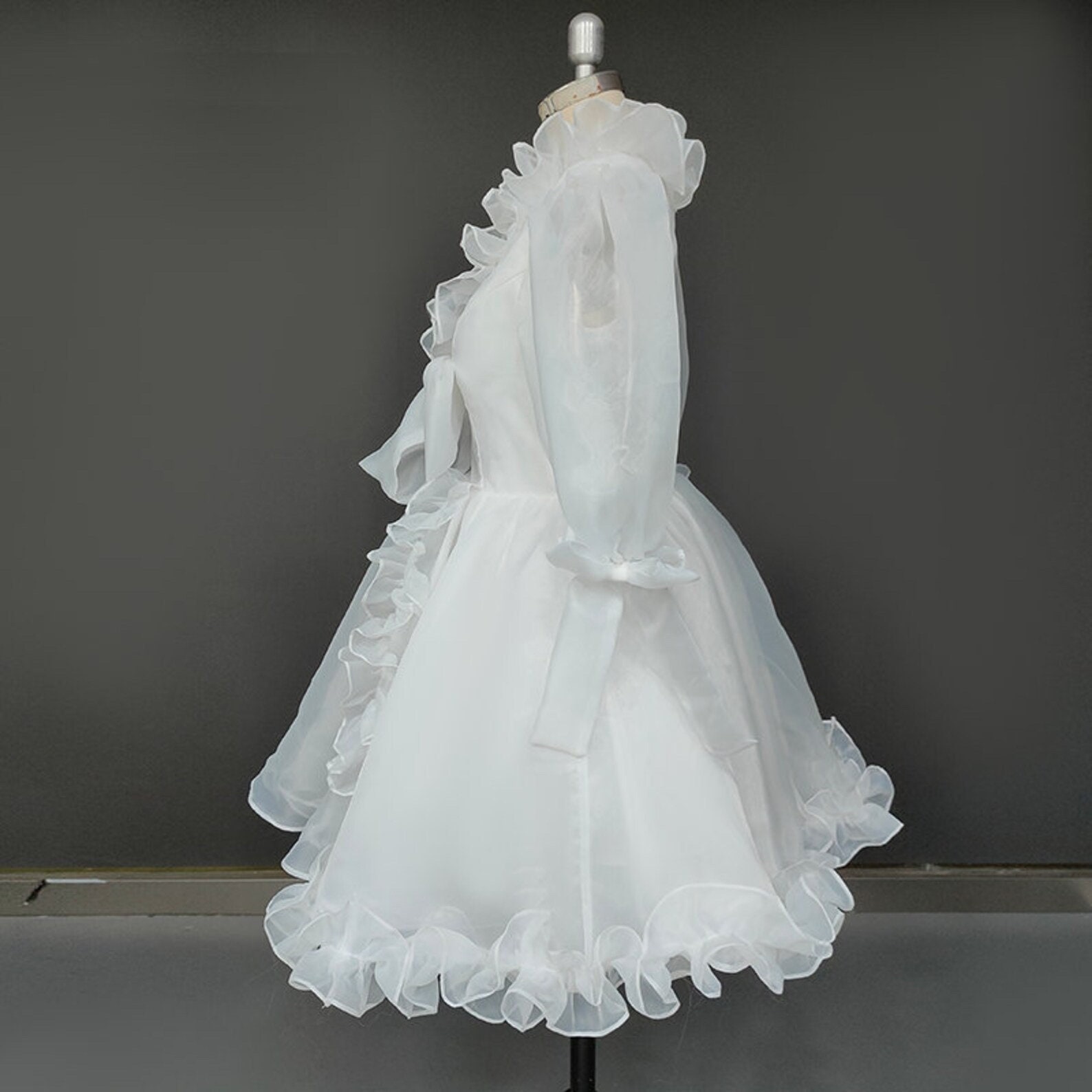 Mini Organza Puff Dress Angel Princess Fairy Wedding Dress Homecoming ...