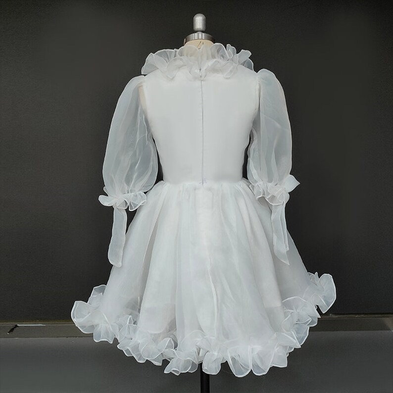Mini Organza Puff Dress Angel Princess Fairy Wedding Dress Homecoming ...