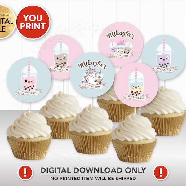 Unicorn Cupcake Toppers - Etsy