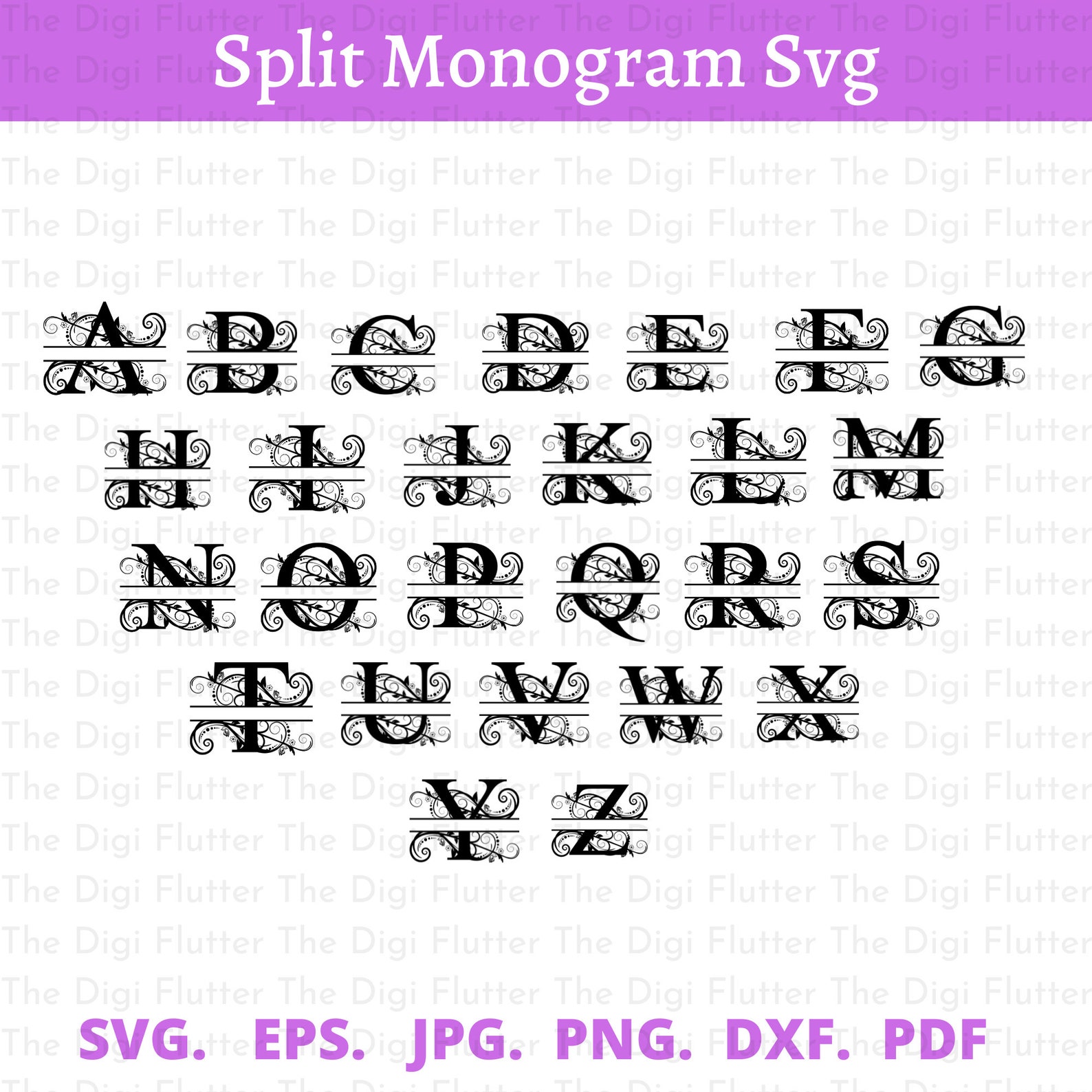 Split Alphabet Svg Split Alphabet Cricut Split Alphabet - Etsy