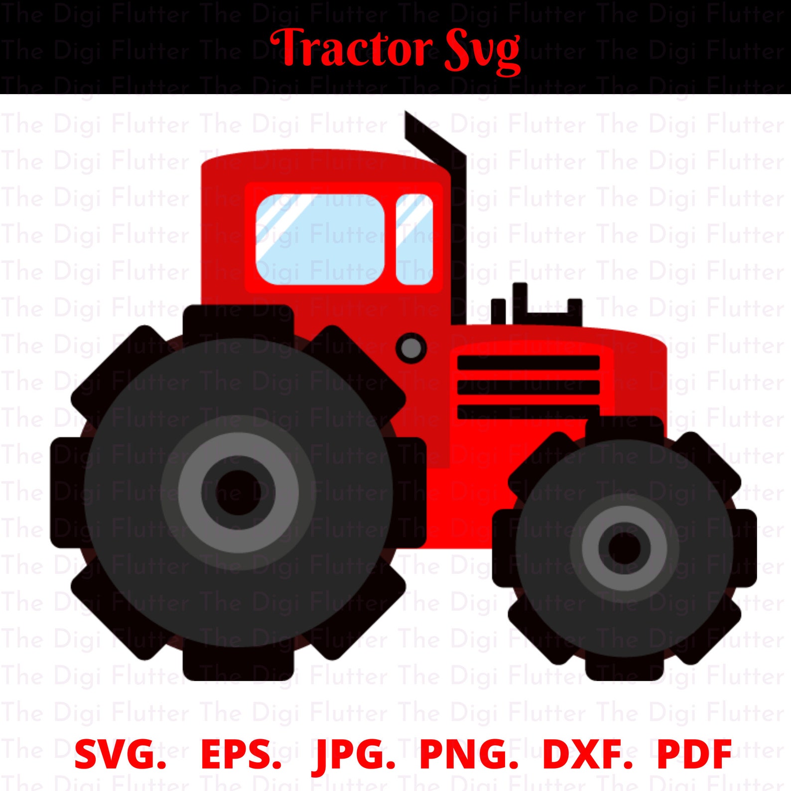 Tractor Cut File, Tractor Svg Png, Tractor Cricut, Tractor Png, Tractor ...
