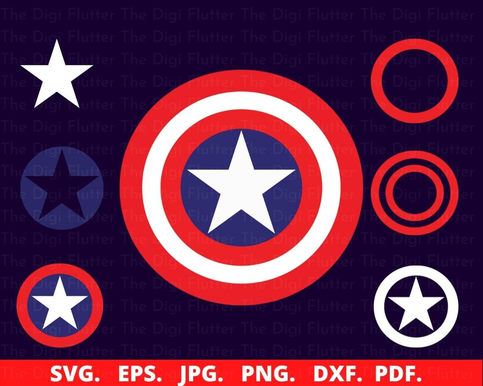 Captain America Svg, Captain America Png, Captain America Svg Files ...