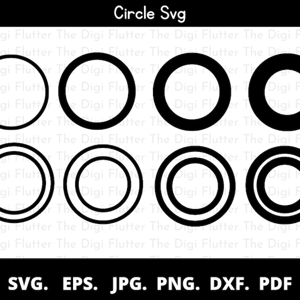 Circle Svg - Etsy
