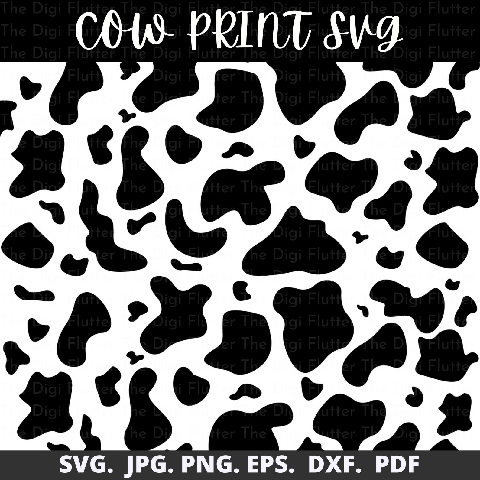 Seamless Cow Pattern Svg, Cow Print Cup Wrap, Cow Print Cup Svg, Cow ...
