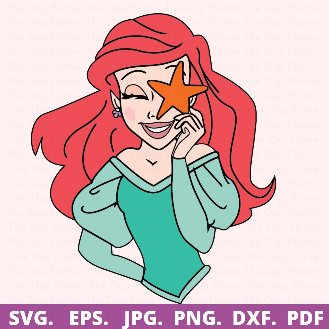 Ariel Svg, Ariel Png, Ariel Cricut, Ariel Svg for Cricut, Ariel Cricut ...
