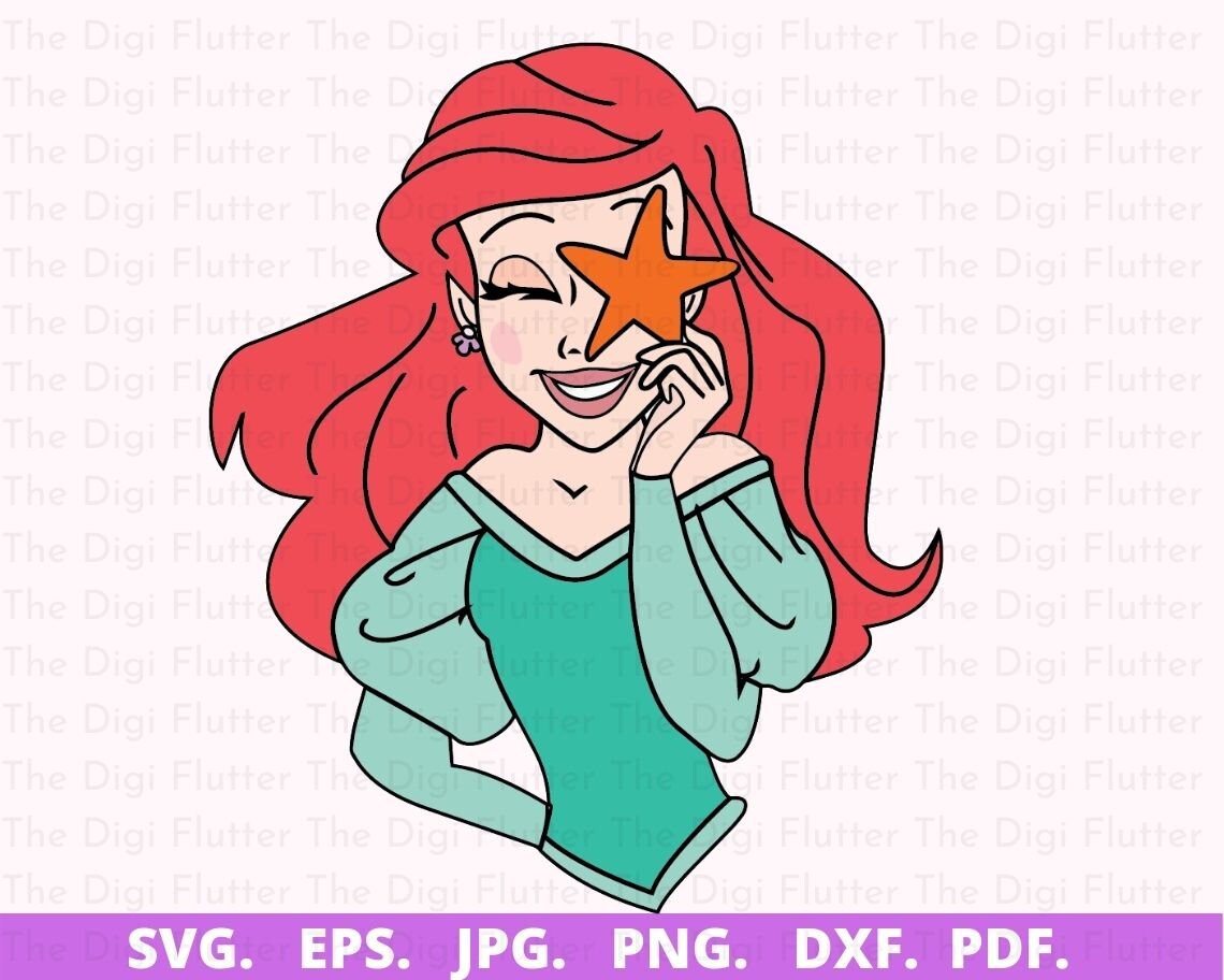 Ariel Svg, Ariel Png, Ariel Cricut, Ariel Svg for Cricut, Ariel Cricut ...