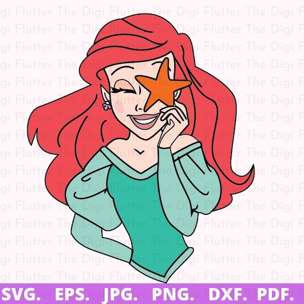 Ariel Svg - Etsy
